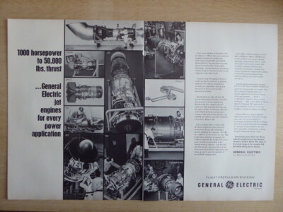 6/1965 PUB GENERAL ELECTRIC ENGINE J79 J85 T58 J93 T64 CF700 LM175 ...
