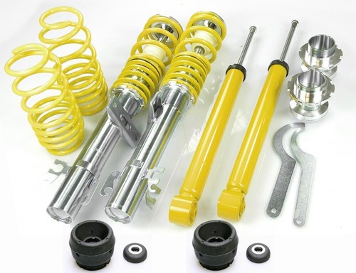 FK AK STREET COILOVERS + 2 FRONT TOP MOUNTS - AUDI A1 SEAT IBIZA 6J VW ...