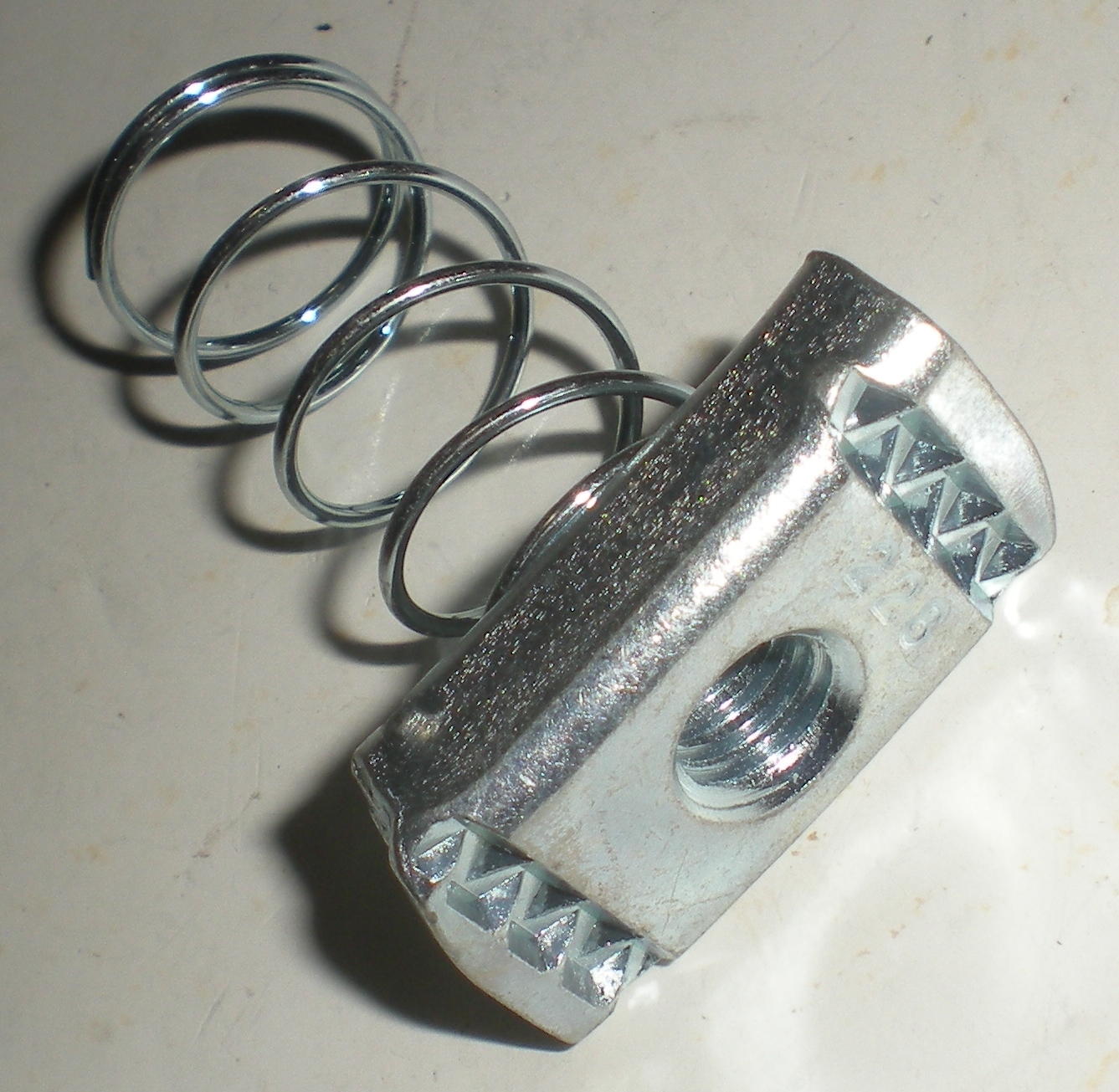 COOPER B-LINE N228 3/8 ZN SPRING NUT CHANNEL HARDWARE FOR MOUNTING ...