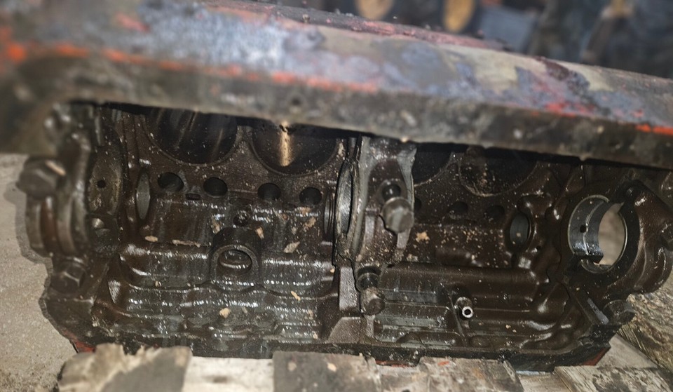 Farmall M MV W6 tractor original IH engine motor block FBK 14629 IH ...