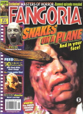 Fangoria Horror Magazine #255 Snakes On A Plane Cover 2006 NEW UNREAD ...