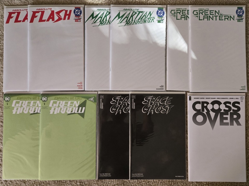 Blank Variant Comic Lot Of 28 - Marvel, DC, Spider-Man, Venom, Absolute ...