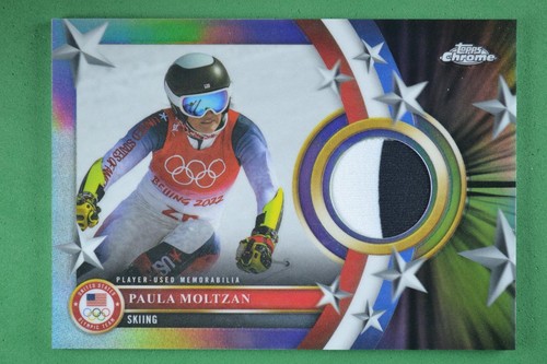 Paula Moltzan 2026 Topps Chrome U.S. Winter Olympic Memorabilia Relic # ...