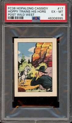 1951 FC38 Hopalong Cassidy Post Wild West #17 Hoppy Trains His Horse ...