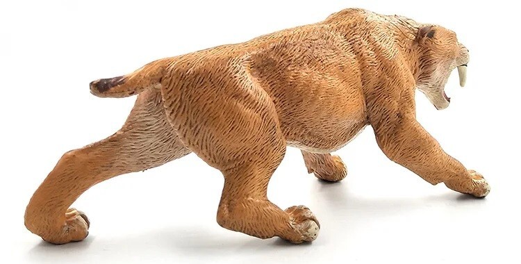 Saber Toothed Tiger Animal Toy PVC Action Figure Kids Toys Party Gifts ...