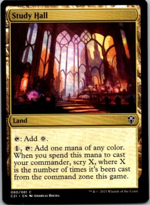 Magic the Gathering Study Hall Commander 2021 MTG Free Shipping! | eBay