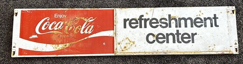 Vintage Coca-Cola Coke Refreshment Center 48" Metal Soda Pop Store ...