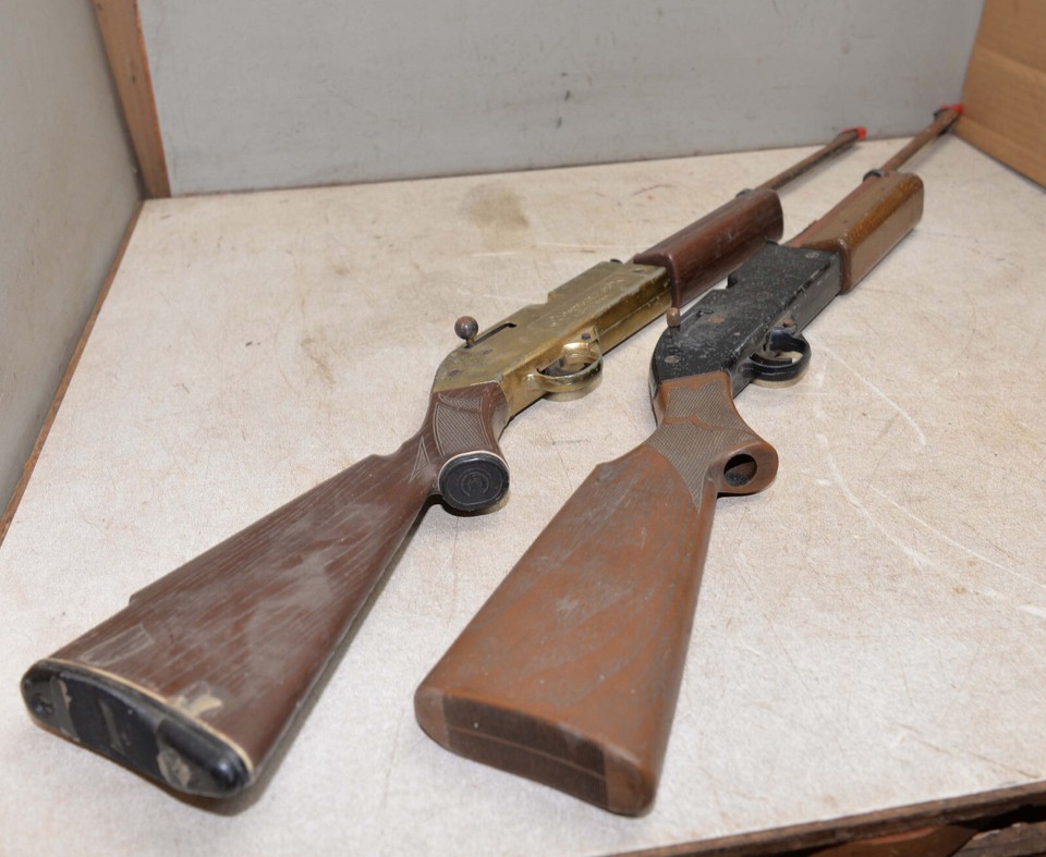 2 Crossman air rifle pellet BB gun 760 Powermaster & 760 XL Gold ...