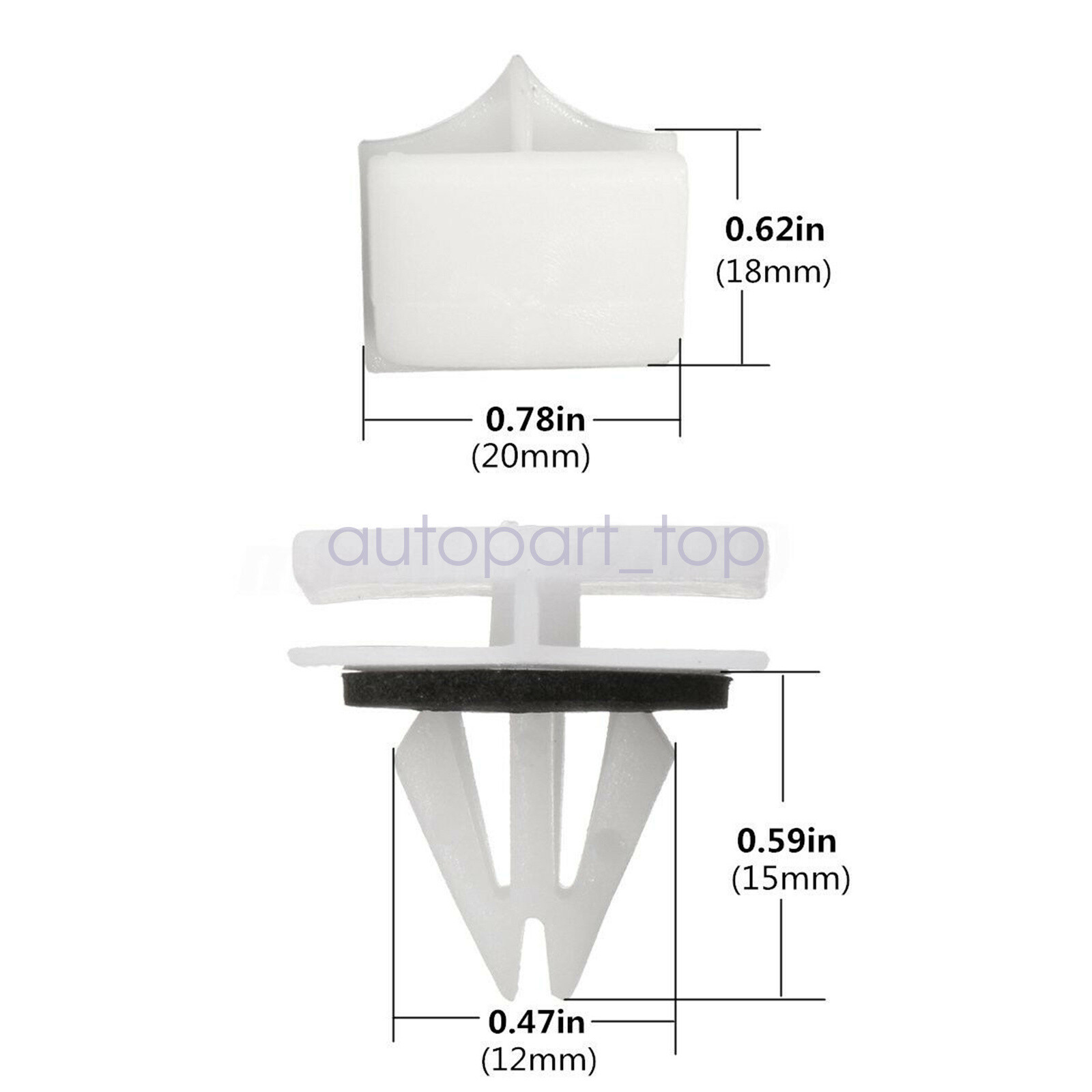 100 PCS ROCKER PANEL MOULDING CLIPS Fit for CHEVY AVALANCHE 2002-ON ...