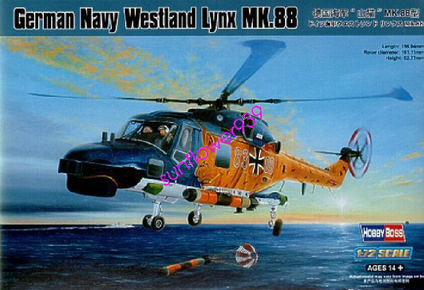 Hobbyboss 1/72 87239 German Navy Westland Lynx Mk.88 Model Kit | eBay