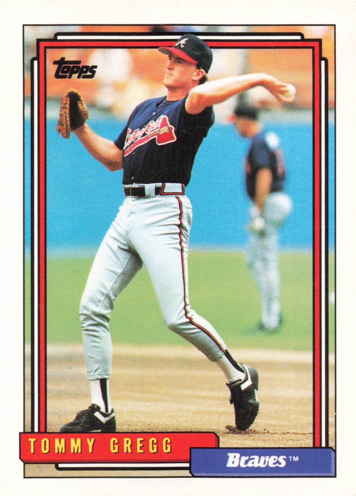 Tommy Gregg Atlanta Braves 1992 Topps Baseball Card #53 | eBay