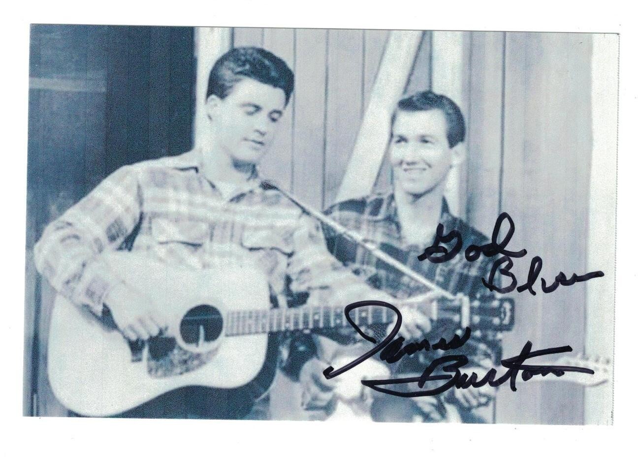 James Burton Signed Autographed 4x6 Photo Guitarist A | eBay