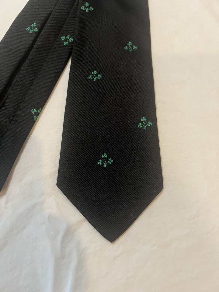 Ben Silver Irish Shamrock Rugby Football Union Silk Tie Handmade in ...