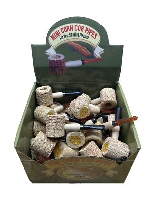 Mini Corn Cob Pipe 3" Classic Smoking Pipe Tobacco New Unsmoked | eBay