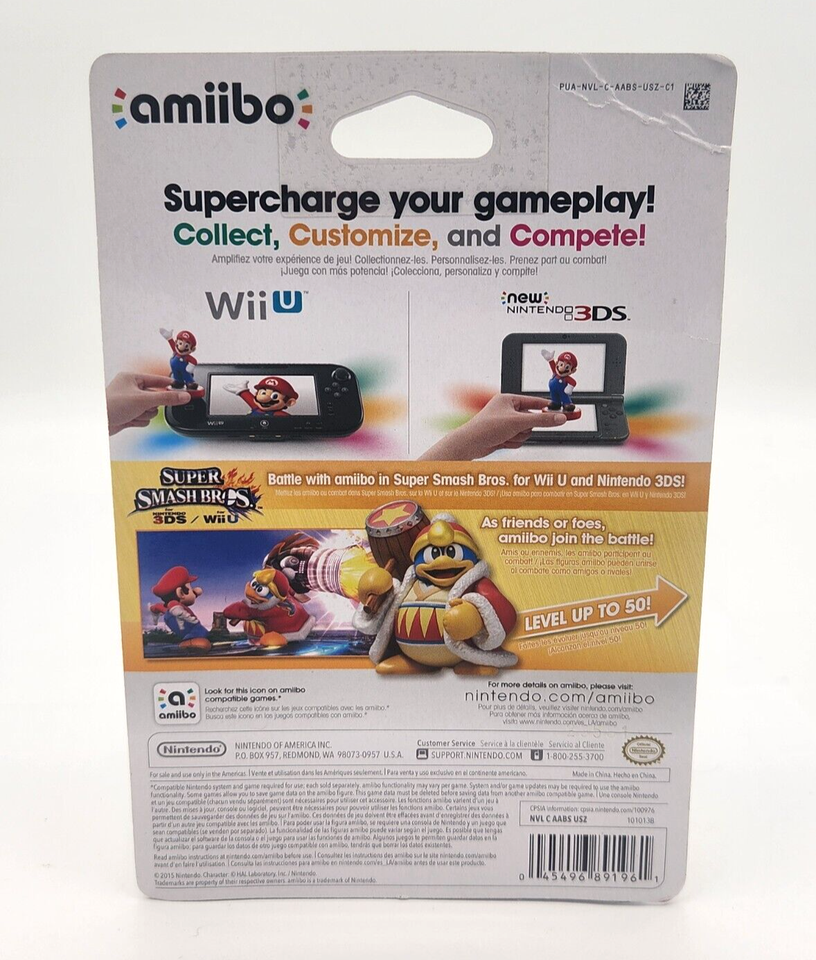 Amiibo King Dedede Super Smash Bros Nintendo Switch Wii U New 3DS New Sealed US | eBay