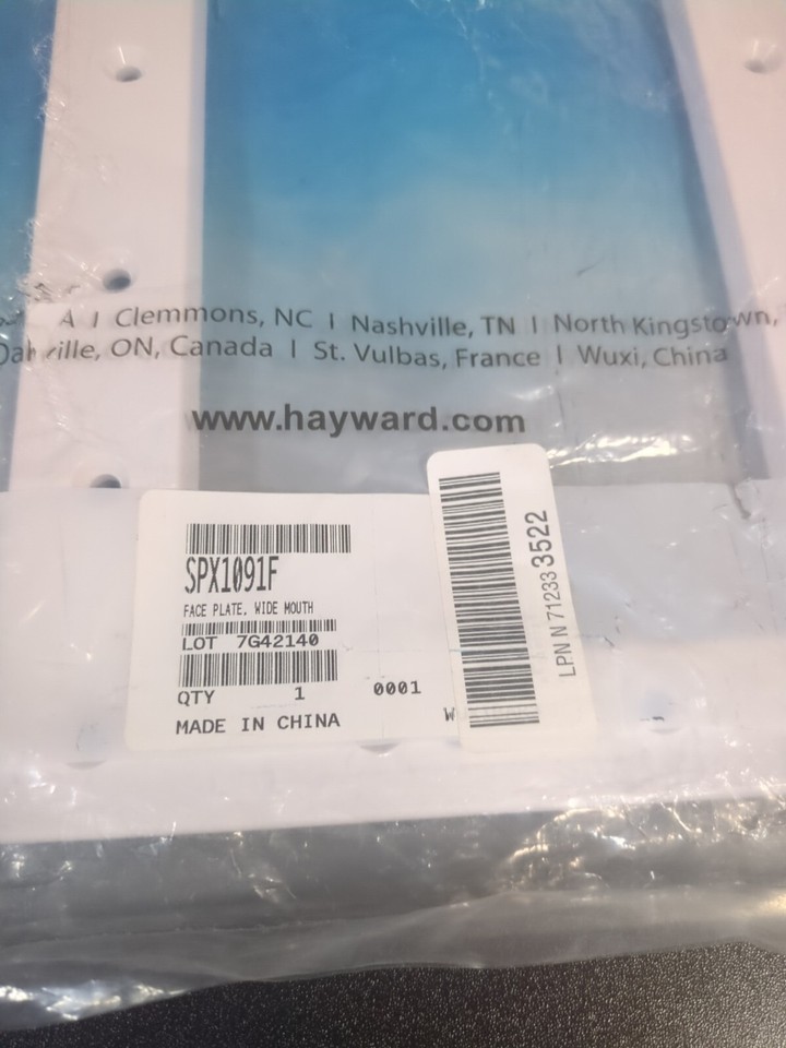 Genuine Hayward Above Ground Skimmer Faceplate SPX1091F Wide mouth ...