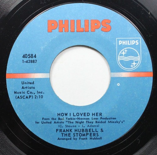 Jazz 45 Frank Hubbell & The Stompers - How I Loved Her / The Night They ...