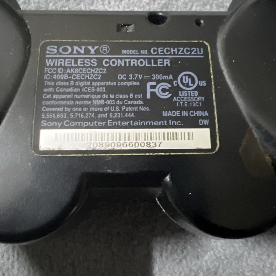 Genuine Sony Playstation PS3 DualShock 3 Wireless Controller OEM Black ...