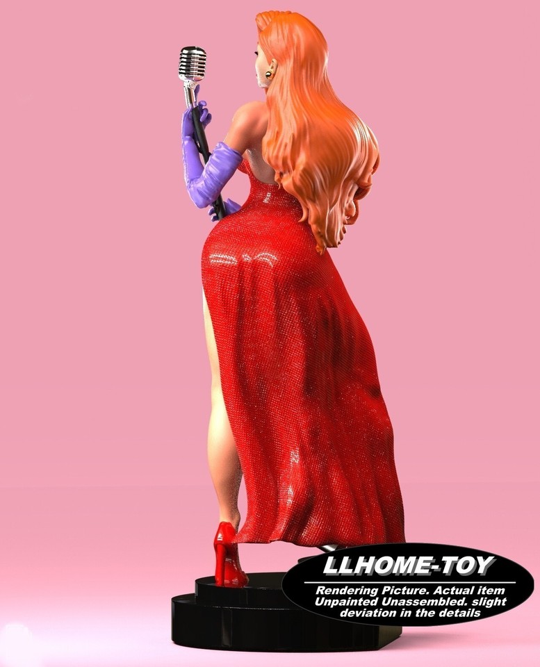 Jessica Rabbit singing 30CM Tall 3d Print Model Unpainted GK Statue ...