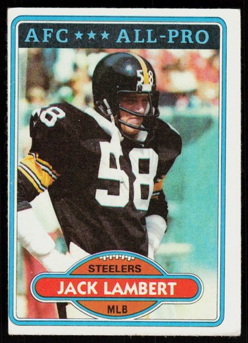 1980 Topps Jack Lambert #280 FOOTBALL CARD Pittsburgh Steelers | eBay