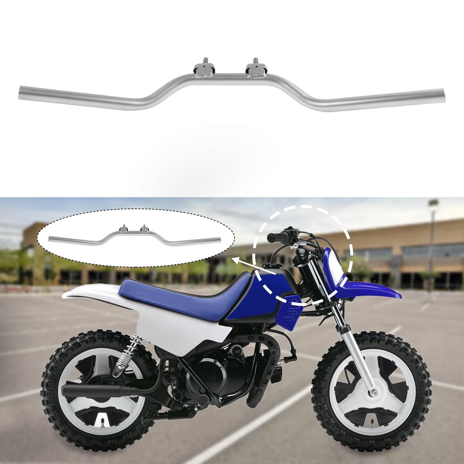 NEW Handlebar Handle Bar for Yamaha PW50 PY50 PW PY 50 Peewee 50 Bike ...