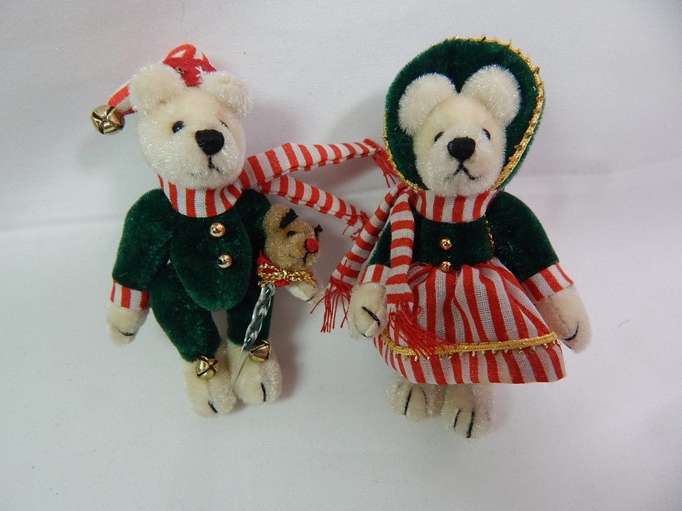 World Of Miniature Bears #713-SET Dollhouse Miniature Bear Chris ...