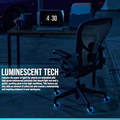 STEALTHO Replacement Office Chair Caster Wheels Set of 5 - Protect Your ...