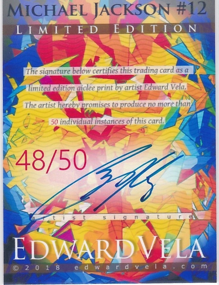 Michael Jackson Limited Edition Giclee Print #12 48/50 Signed By The ...