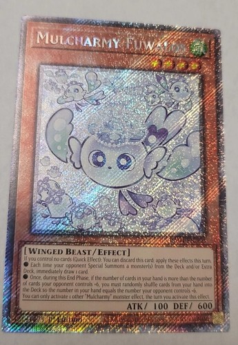 Yu-Gi-Oh! Mulcharmy Fuwalos RA04-EN050 Platinum Secret Rare 1st Edition ...