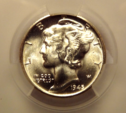 1945 S MERCURY DIME, MS 65, CACG. THE PREMIUM GRADING SERVICE | eBay