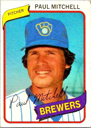 Paul Mitchell 1980 Topps Baseball #131 Milwaukee Brewers | eBay