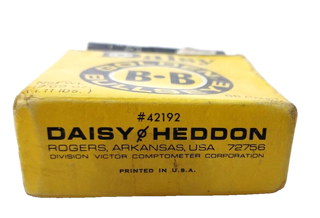 Daisy Golden Bullseye BB's Vintage Official Ammo 457 Count Unopened Box ...
