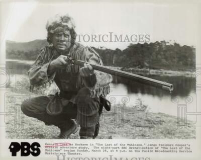 1972 Press Photo Kenneth Ives in scene from "The Last of the Mohicans ...