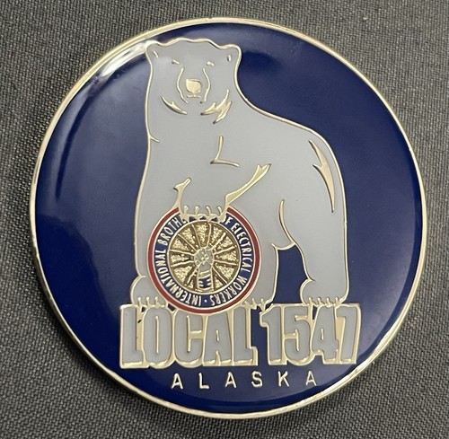 IBEW Local 1547 Anchorage Alaska Challenge Coin Polar Bear 75th ...