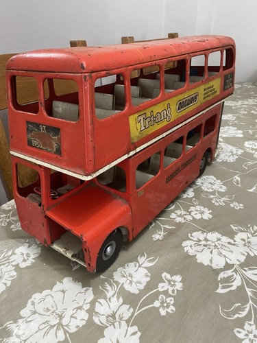 1950’s Triang vintage London Routemaster bus tinplate. Large scale ...