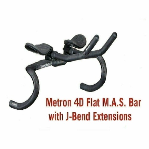 VISION METRON 4D FLAT M.A.S.Carbon Handlebar & Aerobar 31.8 x 42cm J ...