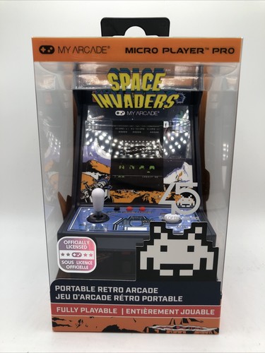 MY ARCADE SPACE INVADERS MICRO PLAYER PRO: 6.75" MINI ARCADE MACHINE ...