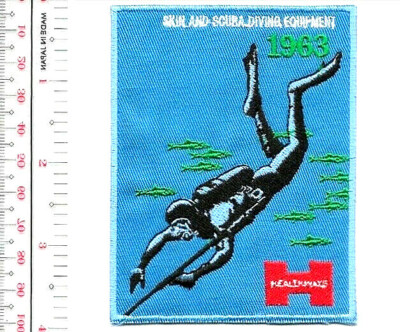 SCUBA Diving USA Healthways 1963 Skin SCUBA Diving Equipment Patch | eBay