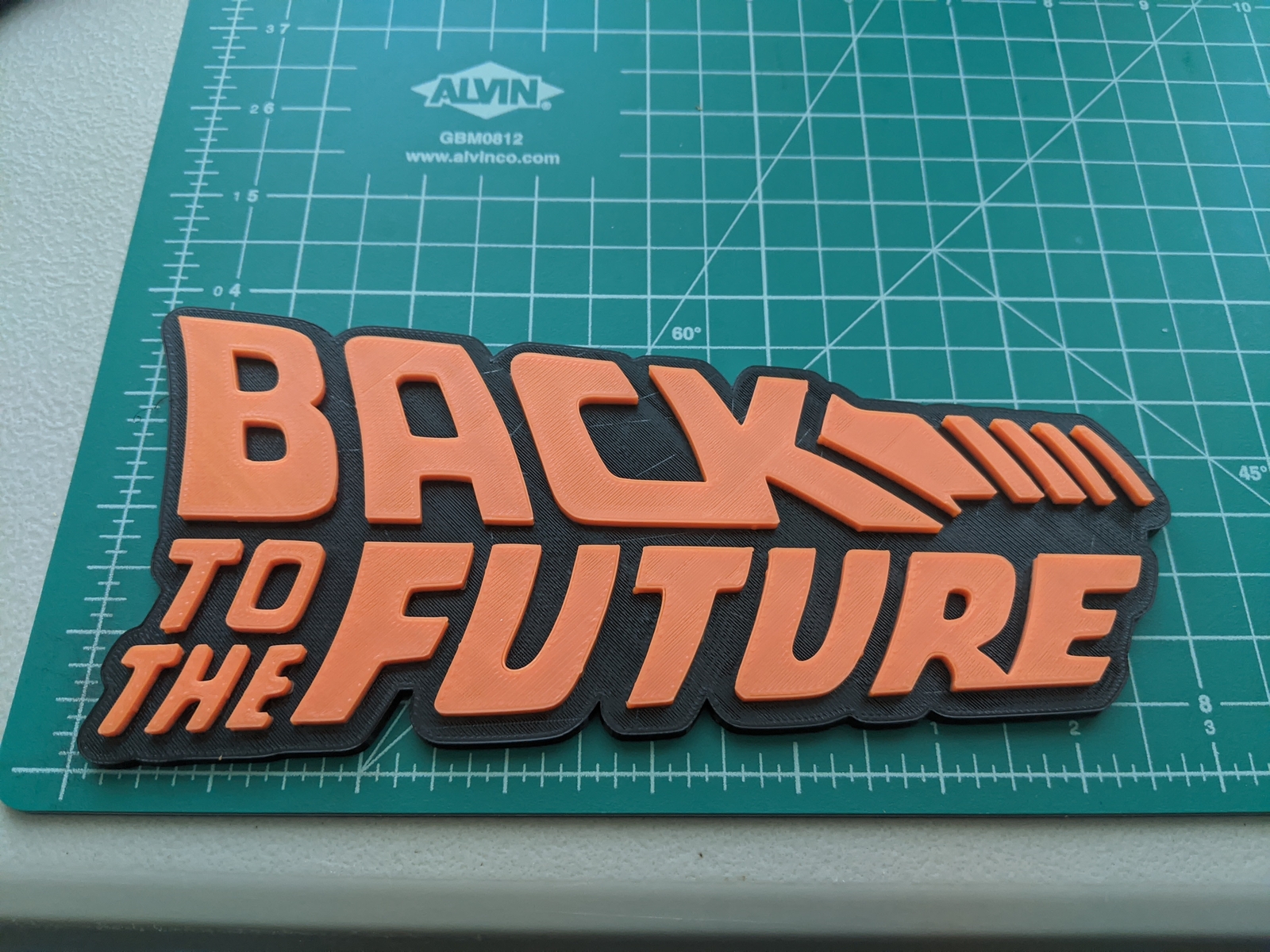 Back To The Future BTTF logo 3D printed color wall mount display | eBay