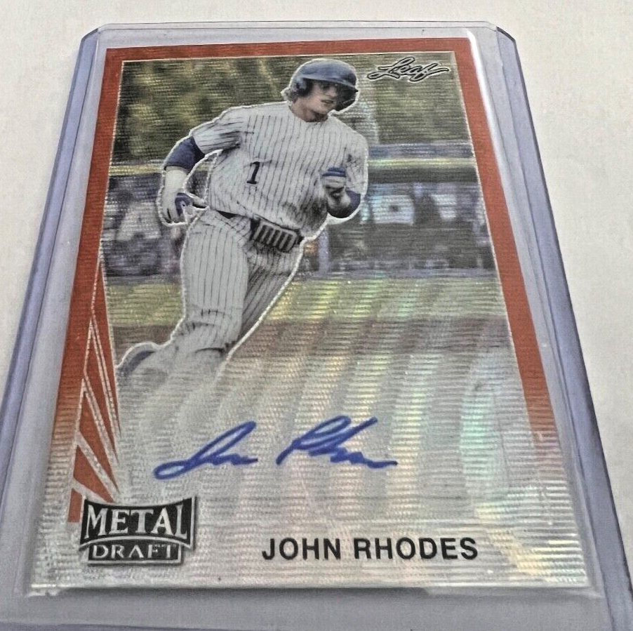 2021 LEAF METAL DRAT AUTOGRAPH ORANGE JOHN RHODES ORIOLES 1/4 | eBay