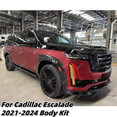 Dry Carbon Fiber Front Rear Lip Spoiler Wing Bodykit For Cadillac ...