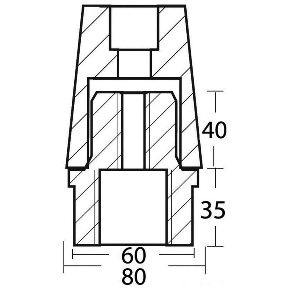 Nut w/Radice aluminium anode 20/22/25 mm - 1 PC - 43.251.51 - 4325151 ...