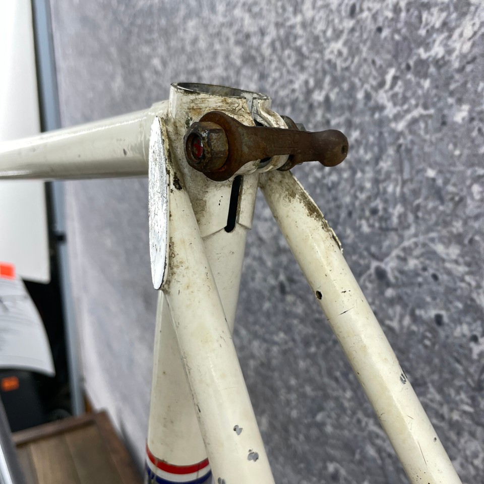 Vintage Fuji Frame Set 58 cm 700c Finest Racer Lugged Race Road White ...