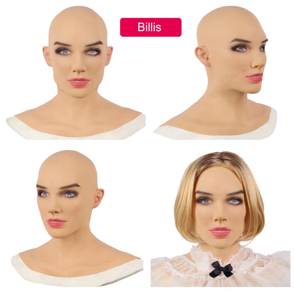 CDS Silicone Female Mask Headwear Headgear Full Head Cover For ...