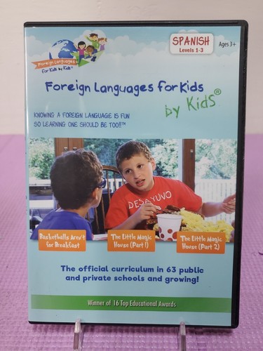 Foreign Languages For Kids By Kids Spanish Levels 1 2 3 DVD Educational ...