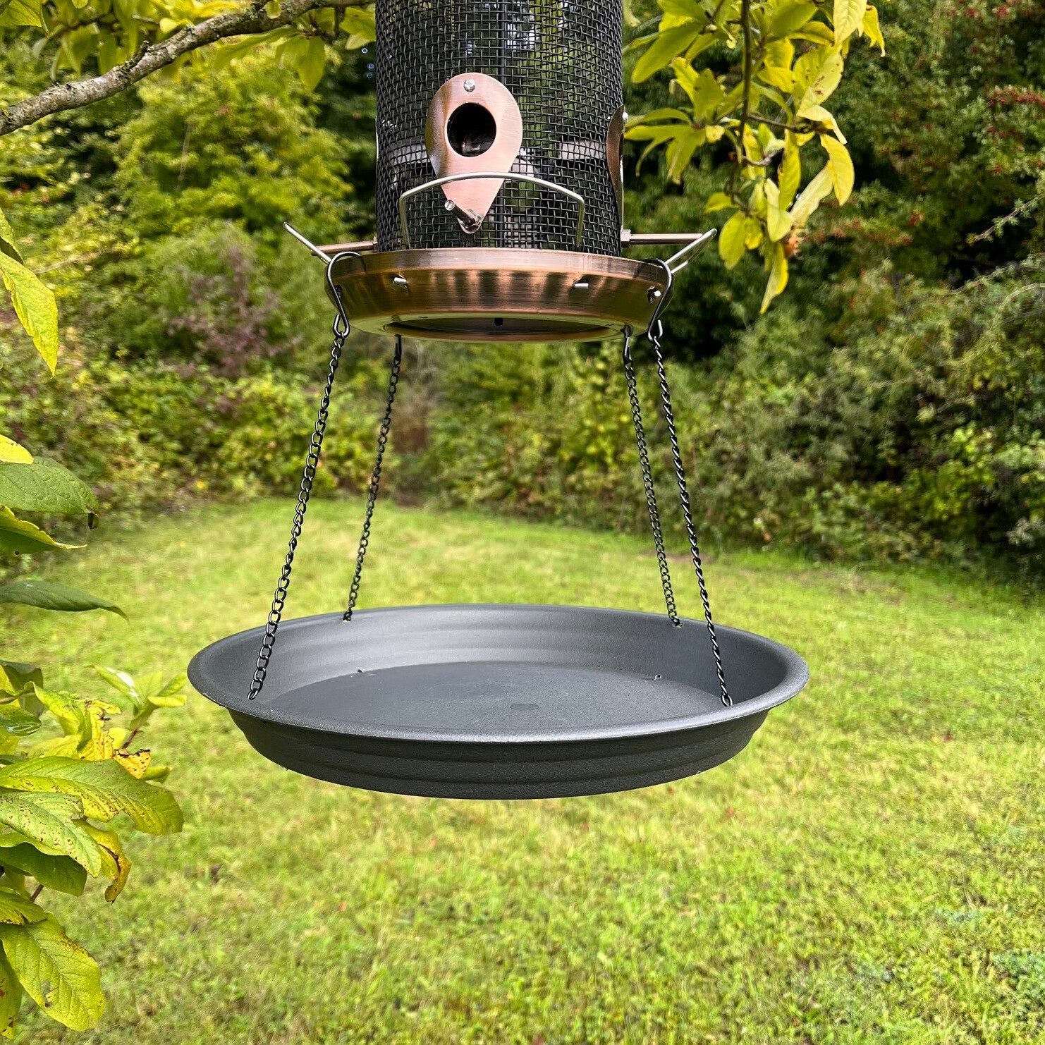 Large Hanging Bird Feeder Seed Catcher Tray Attachment - 32cm Wide (Set ...