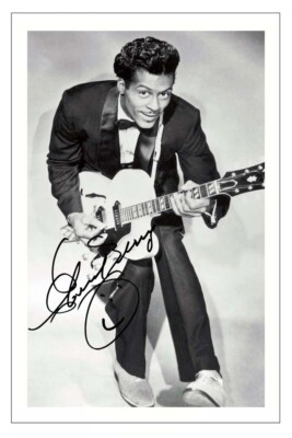 CHUCK BERRY Signed Autograph PHOTO Gift Signature Print Music | eBay UK