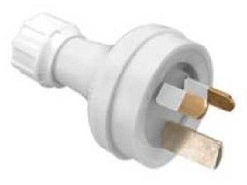 2x Clipsal REWIREABLE PLUG 15A 230V 3-Pin Safety Large Earth, Straight ...