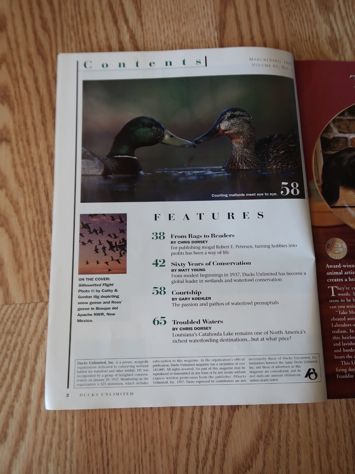 📌 LOT of 3 vintage Ducks Unlimited bird hunting magazines mallards guns ...