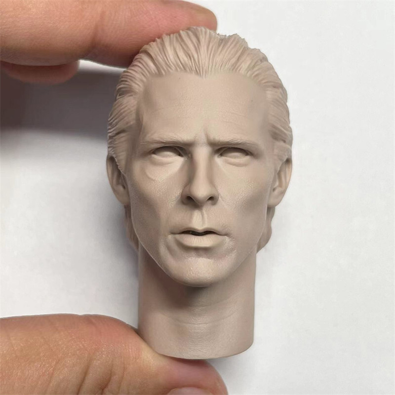 Blank 1/6 Scale The Man Christian Bale Head Sculpt Unpainted Fit 12 ...